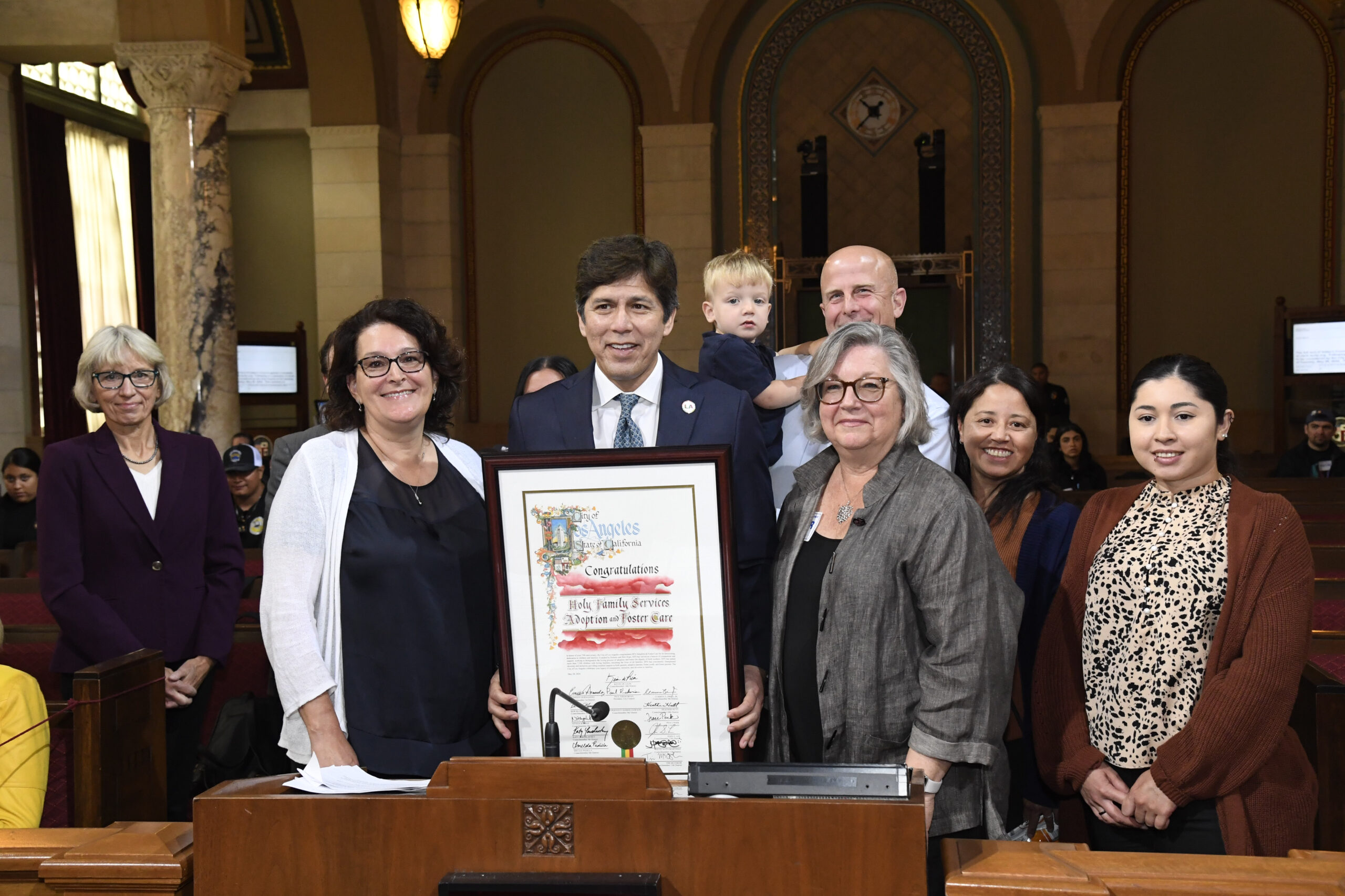 HFS Honored at the Los Angeles City Council - Holy Family Services (HFS ...